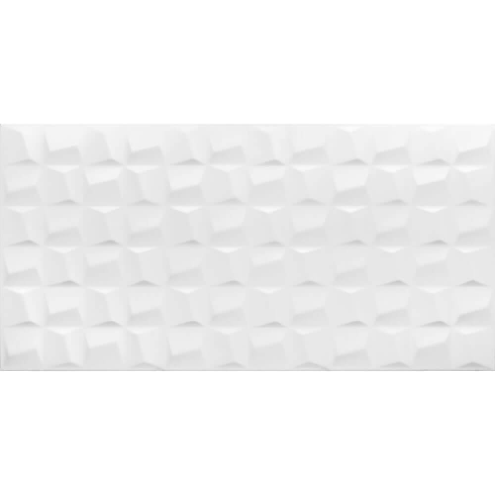 Revestimento Brilhante Retificado 45x90 Cubic White Gloss Extra Eliane