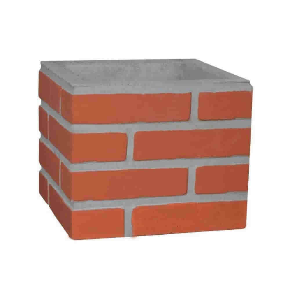 Duto para Churrasqueira 30x30x25cm Pré-moldado Vermelho Bratific